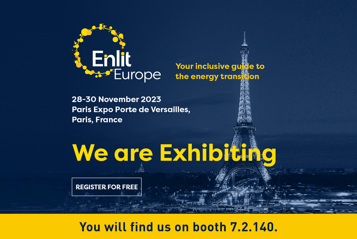 We will be at ENLIT in Paris from 28.11. - 30.11.2023. - GWF